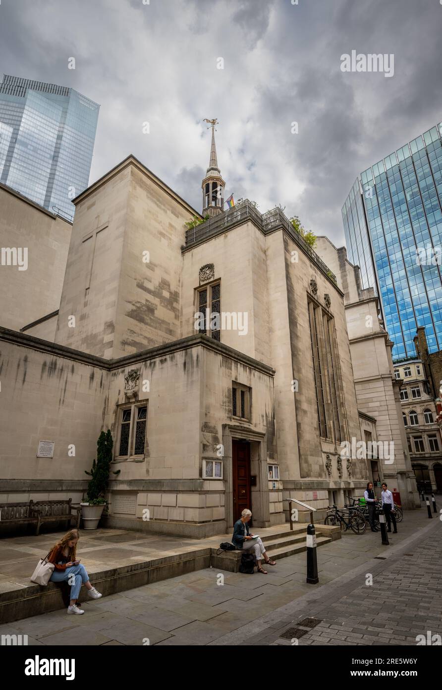 London, UK: The Dutch Church located on Austin Friars in the City of ...