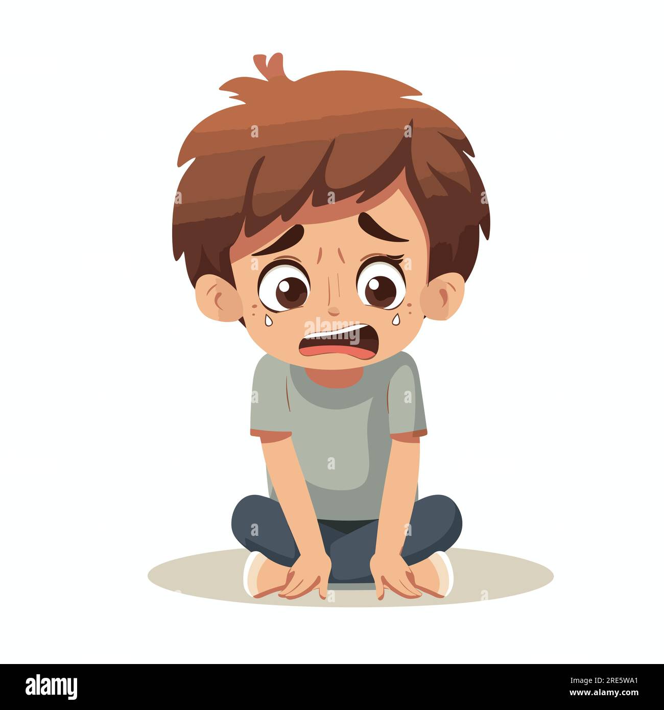 Cute upset baby boy crying Cut Out Stock Images & Pictures - Alamy