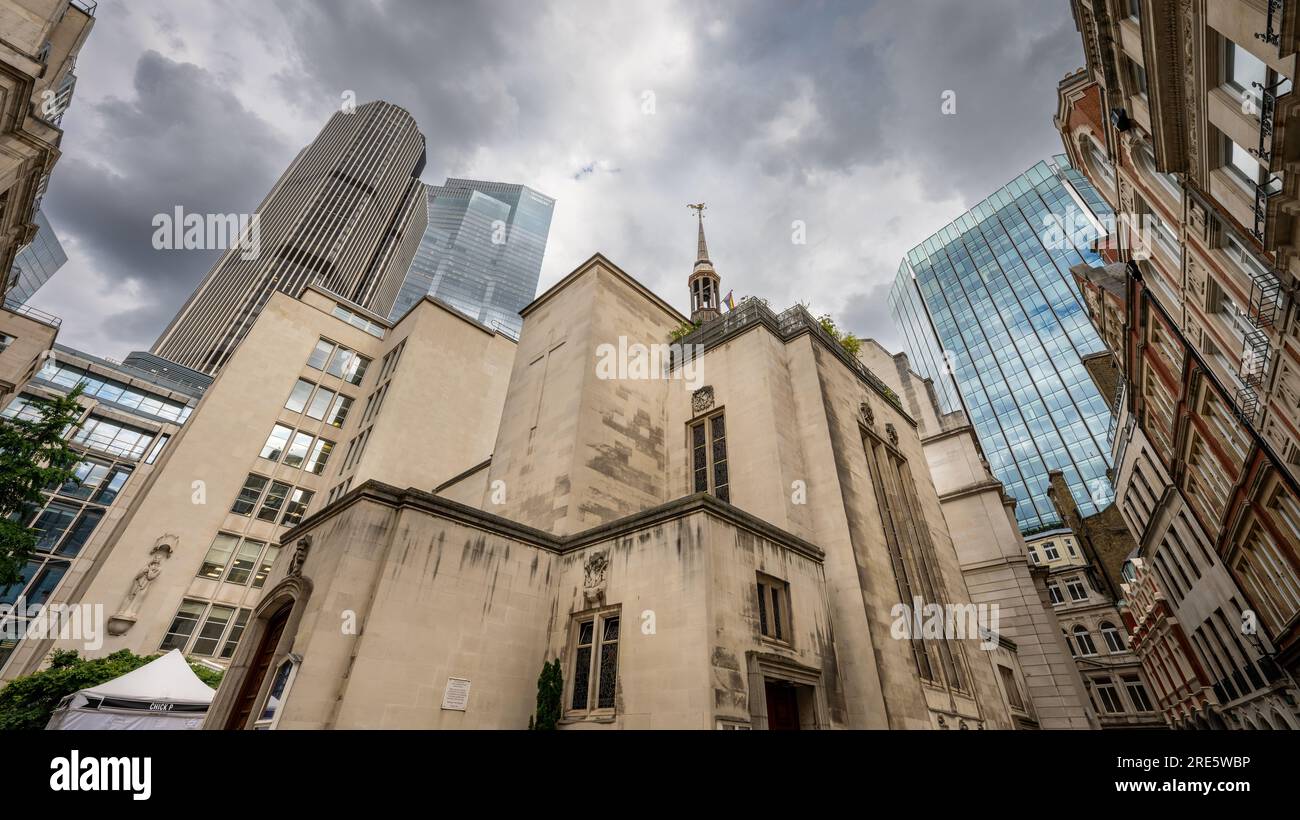 London, UK: The Dutch Church located on Austin Friars in the City of ...