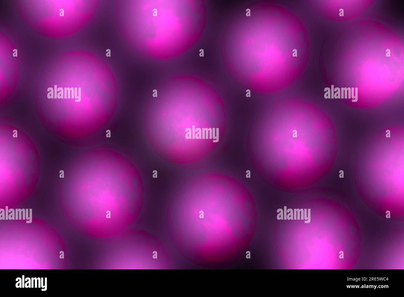 Abstract multiple pink colored earth planets with parallel universes ...