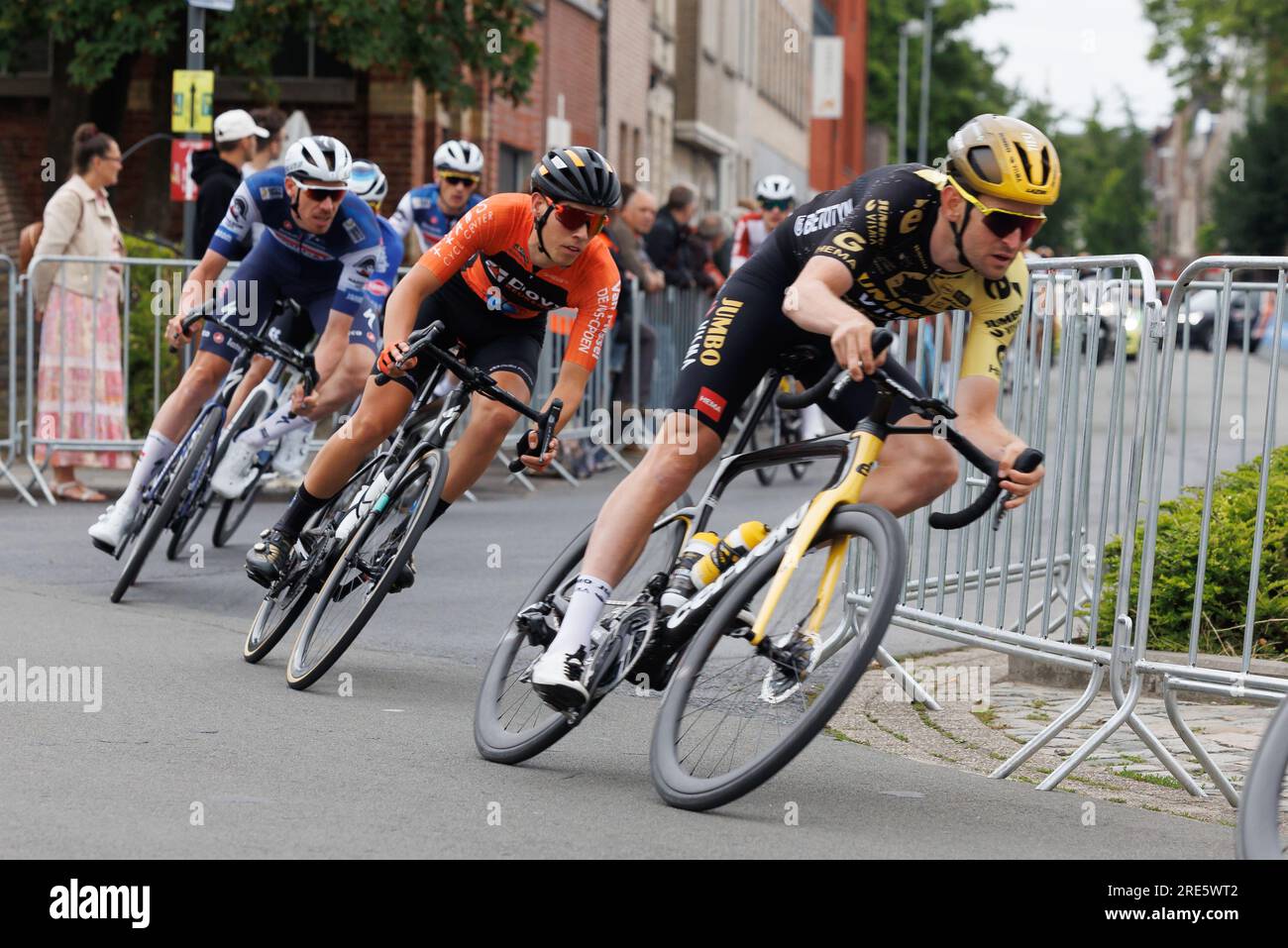 Roeselare, Belgium. 25th July, 2023. Belgian Tiesj Benoot of Jumbo ...
