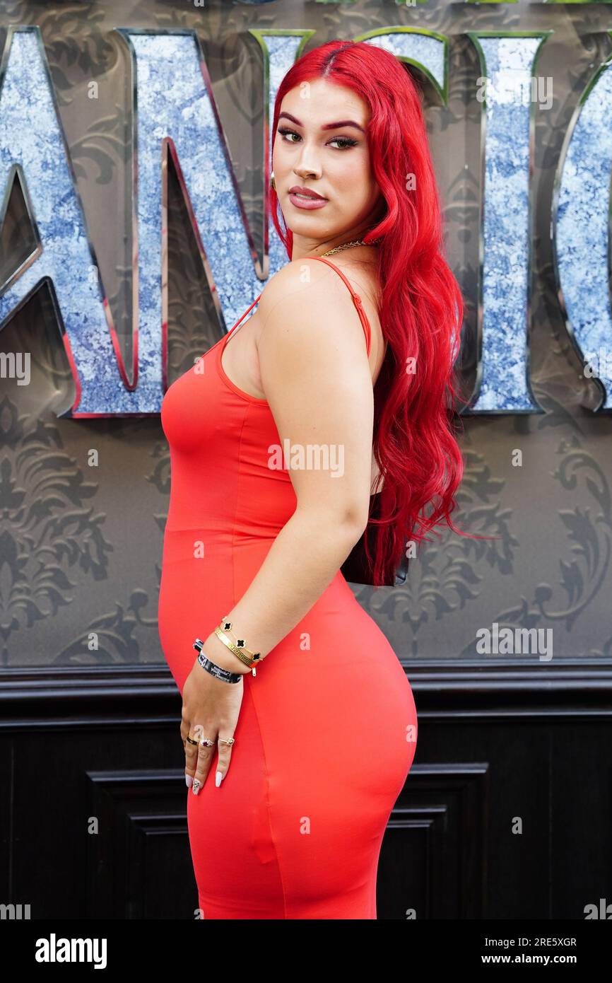 Megan Bolton attends the European premiere of Haunted Mansion at ...