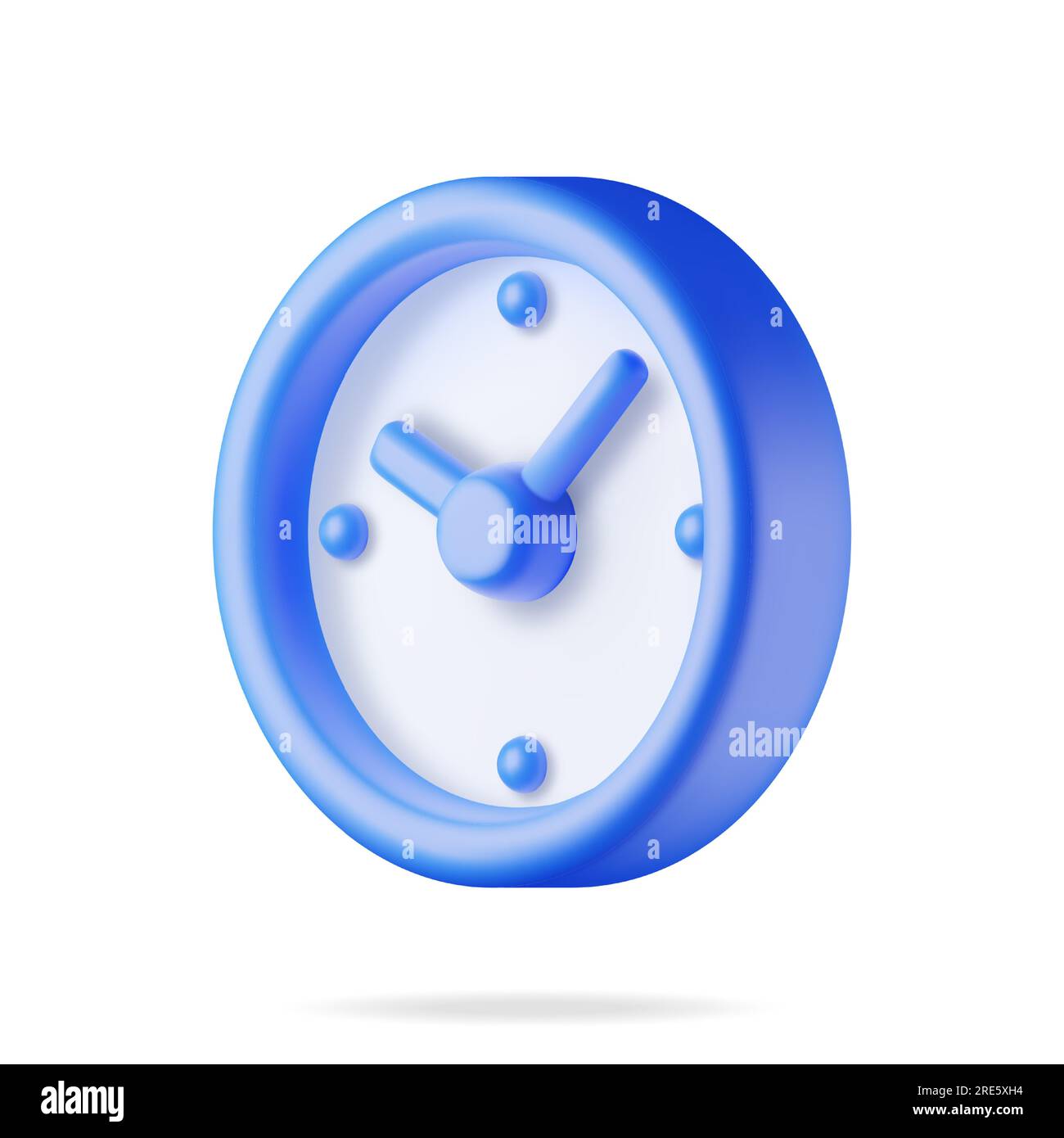 3D Simple Classic Round Wall Clock Isolated Stock Vector Image & Art ...