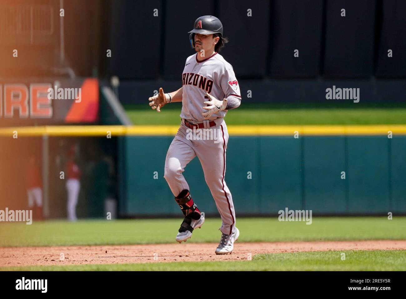Arizona Diamondbacks' Corbin Carroll (7) rounds the bases after hitting ...