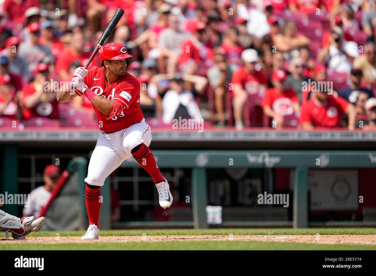 Cincinnati Reds' Christian Encarnacion-Strand (33) bats during a ...