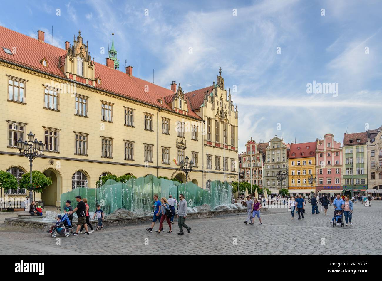 Wroclaw, Poland - 26 MAY 2022: Outdoor exterior sunny view at Wrocław ...