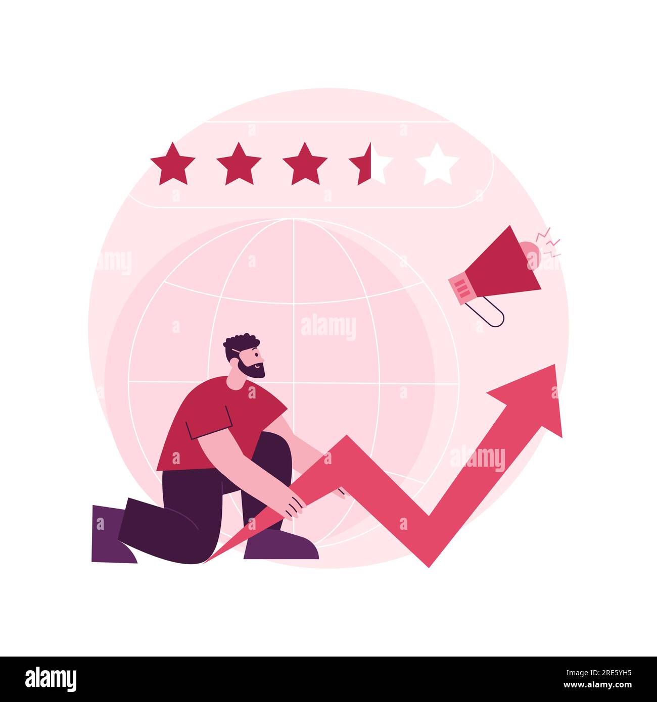 Reputation crisis management abstract concept vector illustration ...