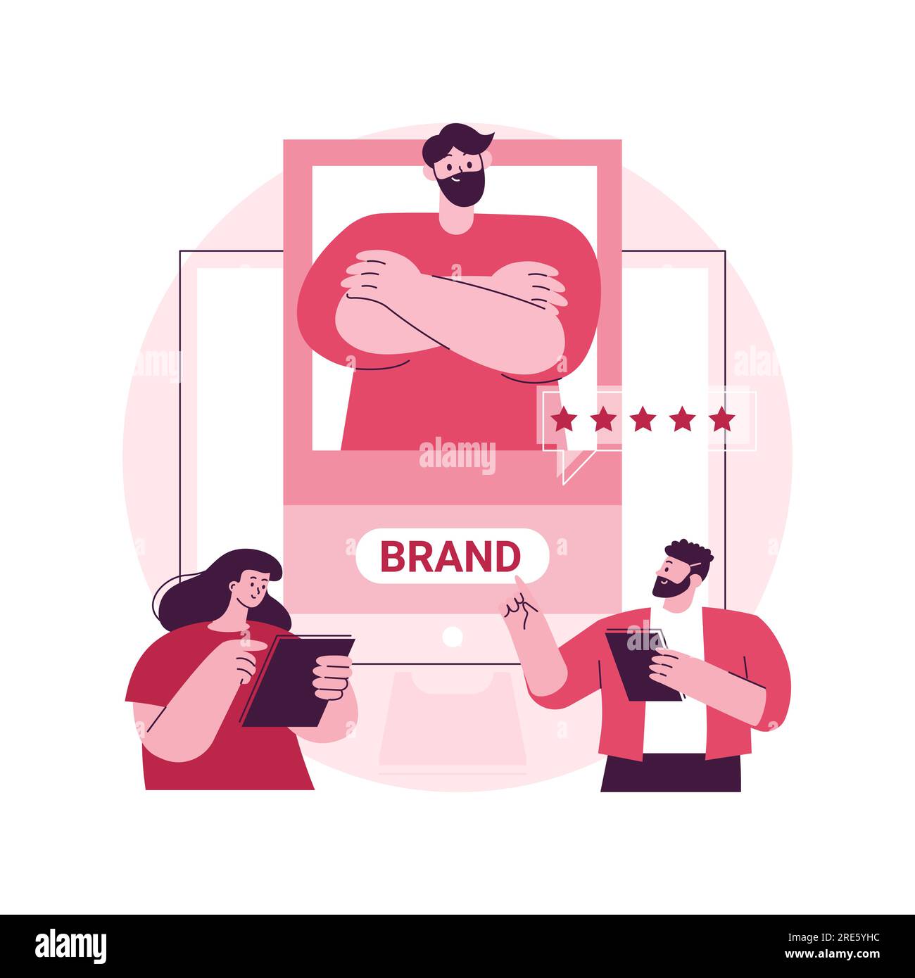 Personal branding abstract concept vector illustration. Self ...