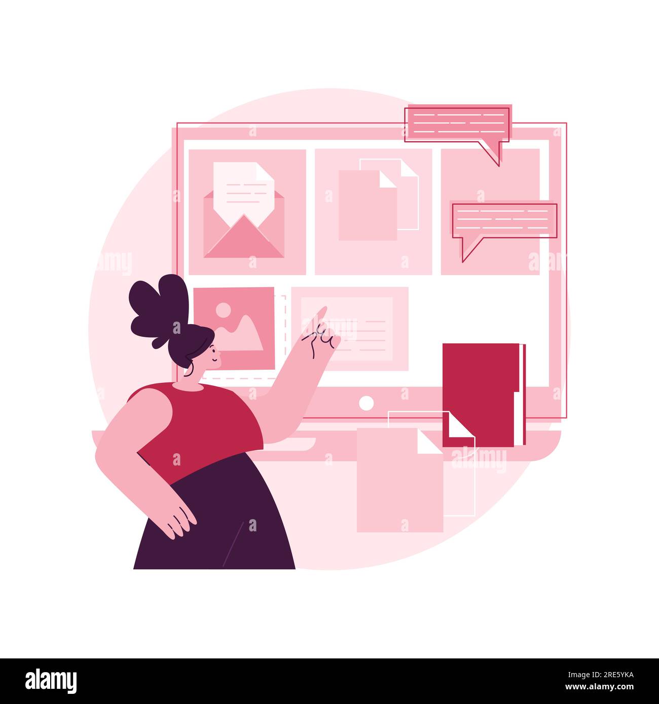Document management soft abstract concept vector illustration. Document ... Document management soft abstract concept vector illustration. Document ...