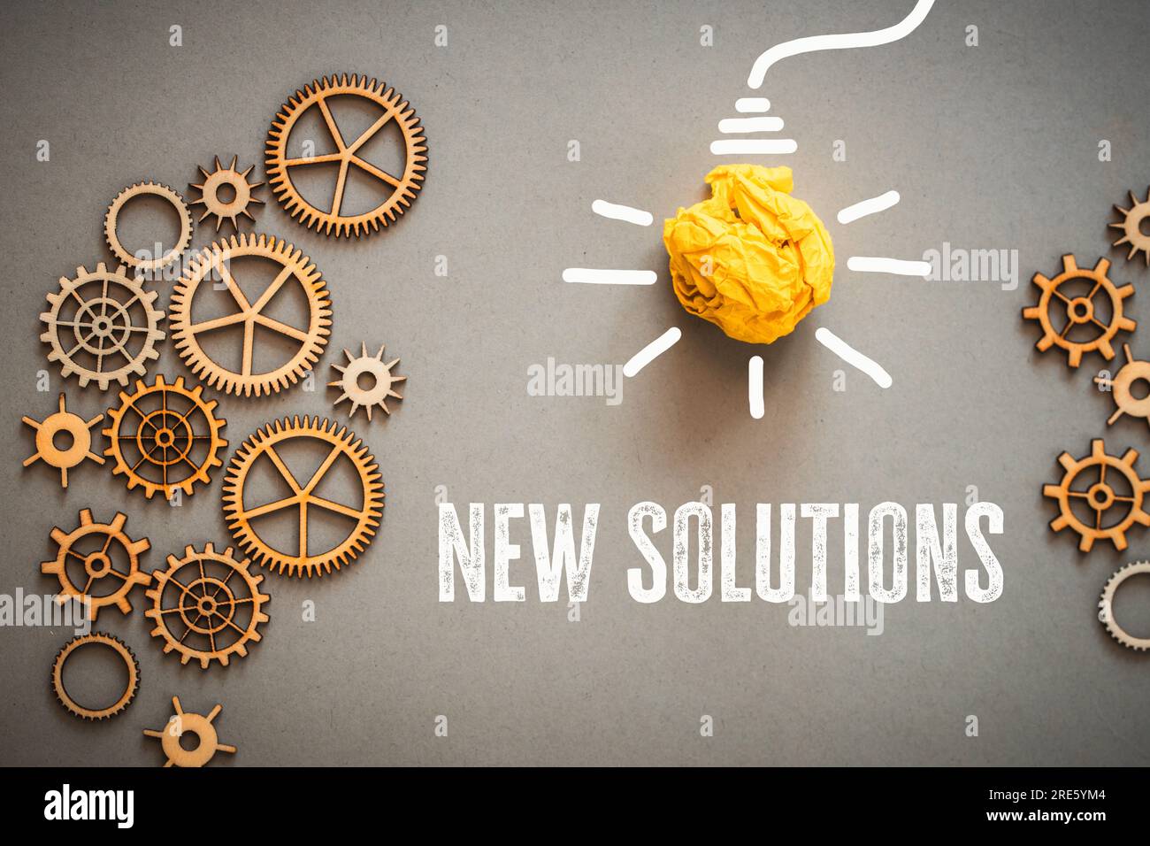 New solutions, Small precise gear mechanisms, a ball of paper imitating ...