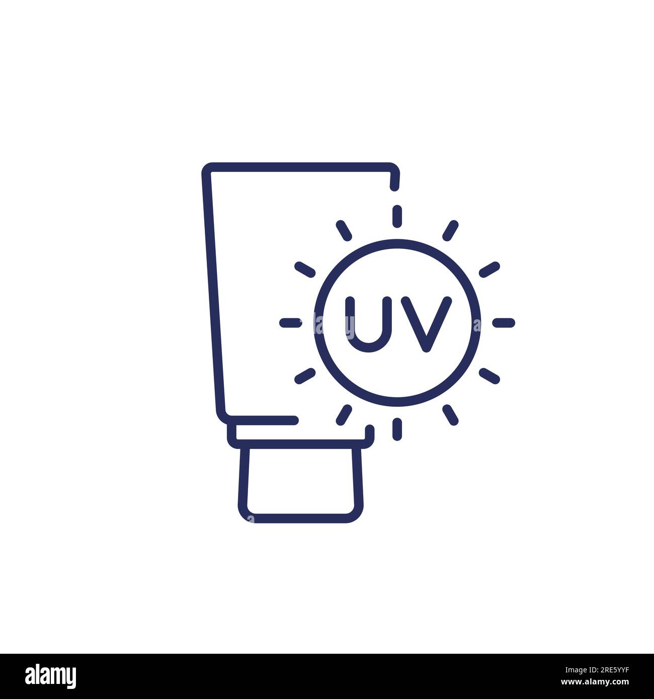 Sunscreen tube icon outline hi-res stock photography and images - Alamy