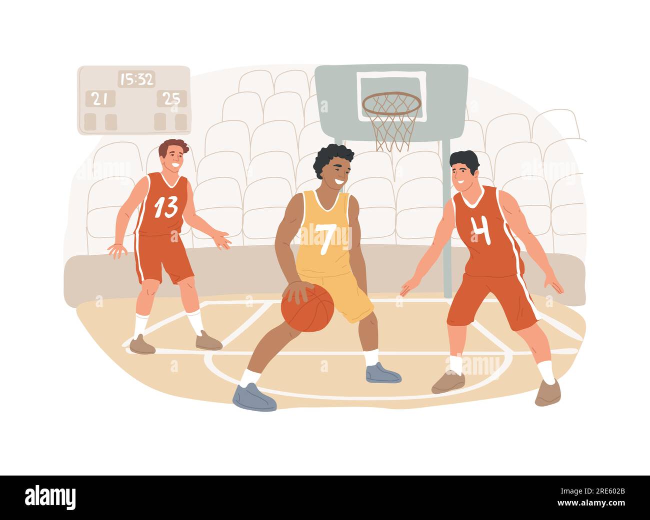 Basketball isolated concept vector illustration. Championship league ...