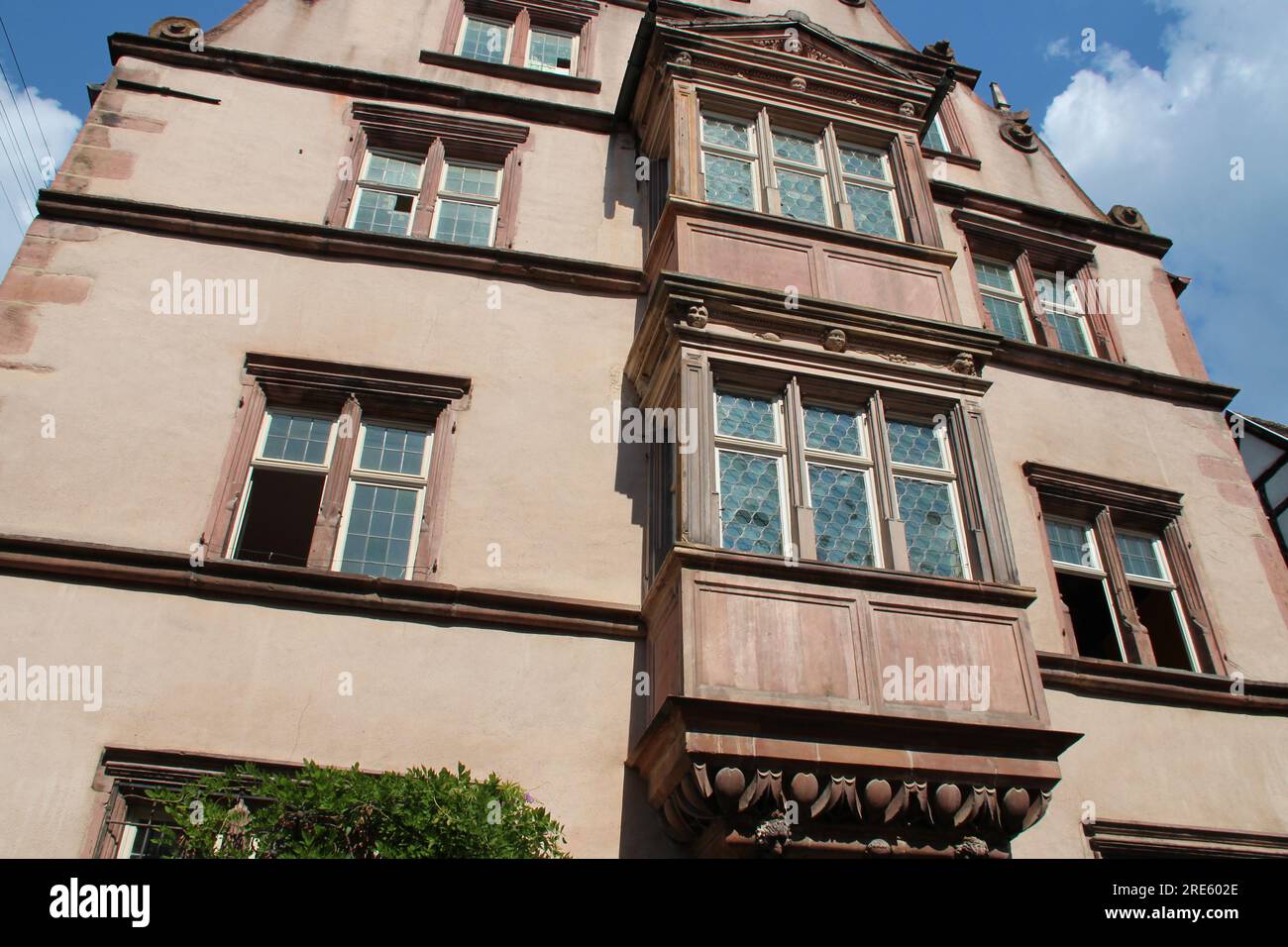 renaissance house (dissler house) in riquewihr in alsace (france Stock ...