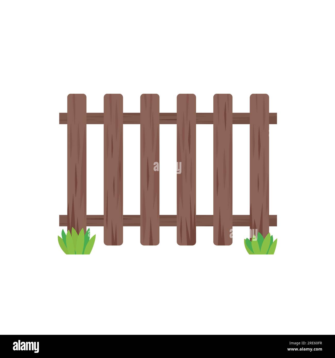 Border rail icon flat Stock Vector Images - Alamy