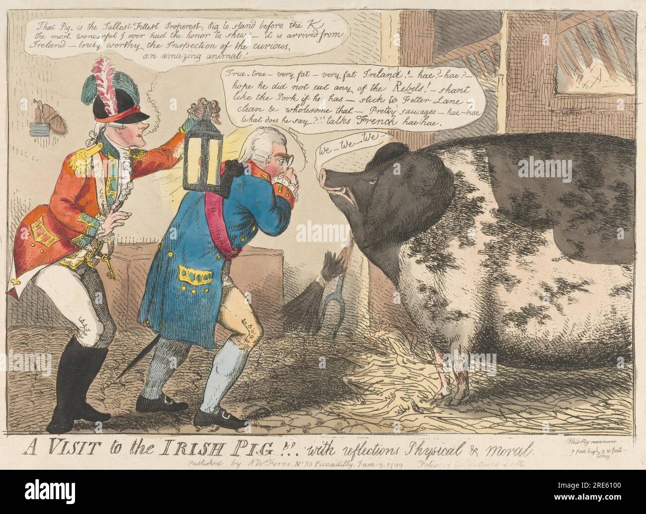 A Visit to the Irish Pig!... With Reflections Physical & Moral 1799 by ...