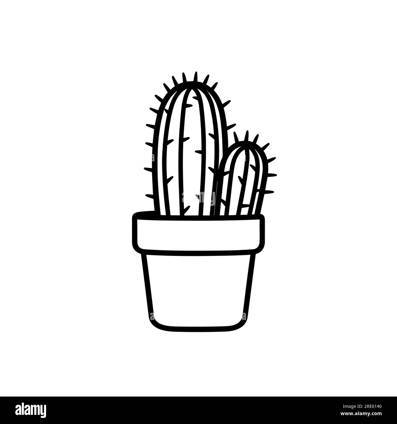 Cactus icon simple gardening illustration plant vector flat sign Stock ...