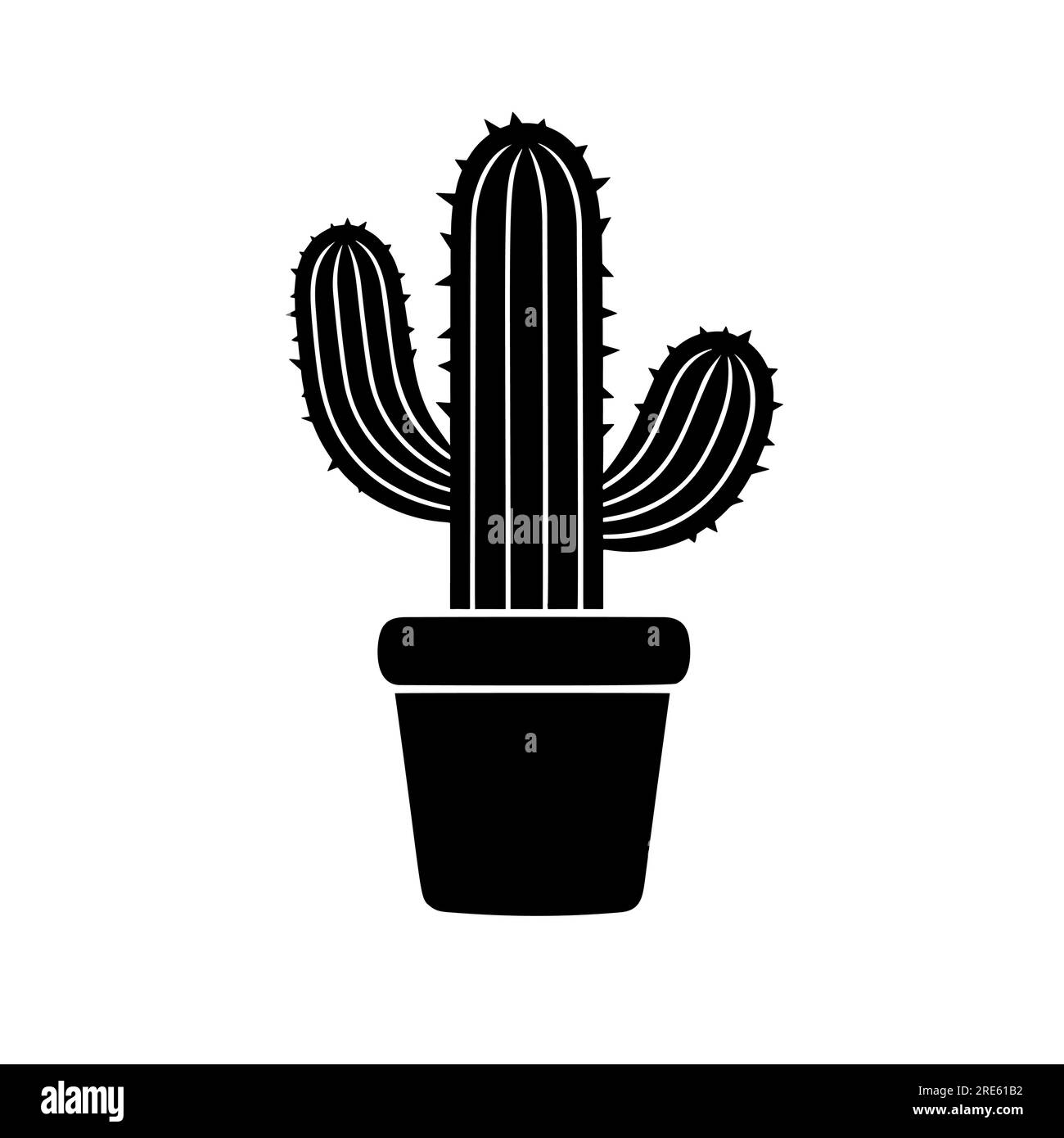 Saguaro cactus vector vectors Black and White Stock Photos & Images - Alamy