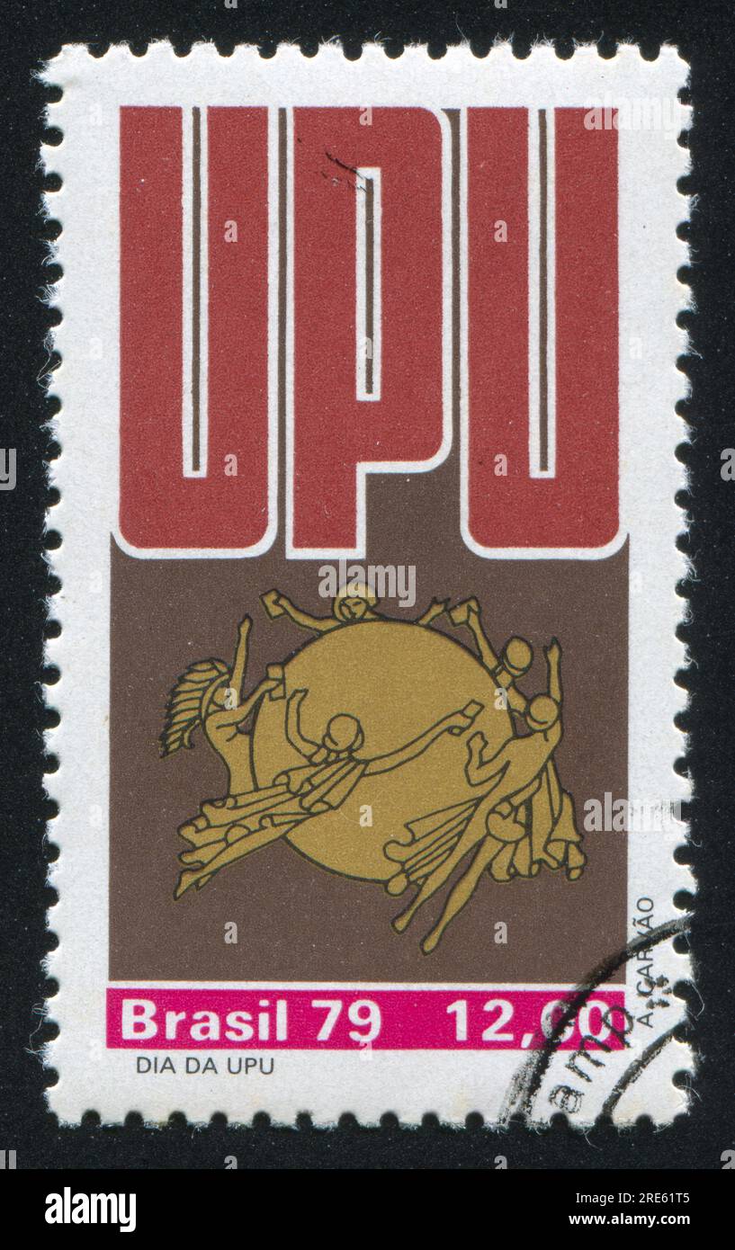 BRAZIL - CIRCA 1979: stamp printed by Brazil, shows UPU Emblem, circa ...