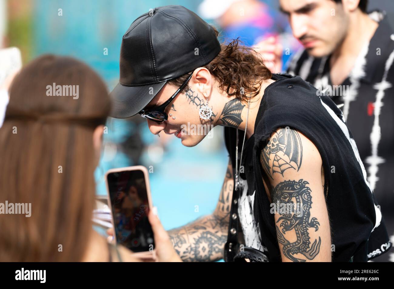 Giffoni Valle Piana, Salerno, Italy. 25th July, 2023. Italian rapper ...