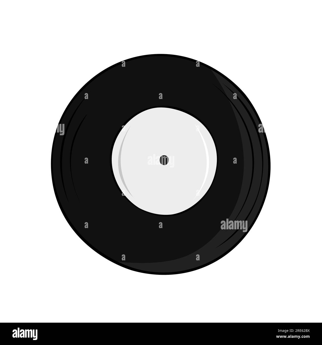 Vector illustration of an old record for a turntable Stock Vector Image ...