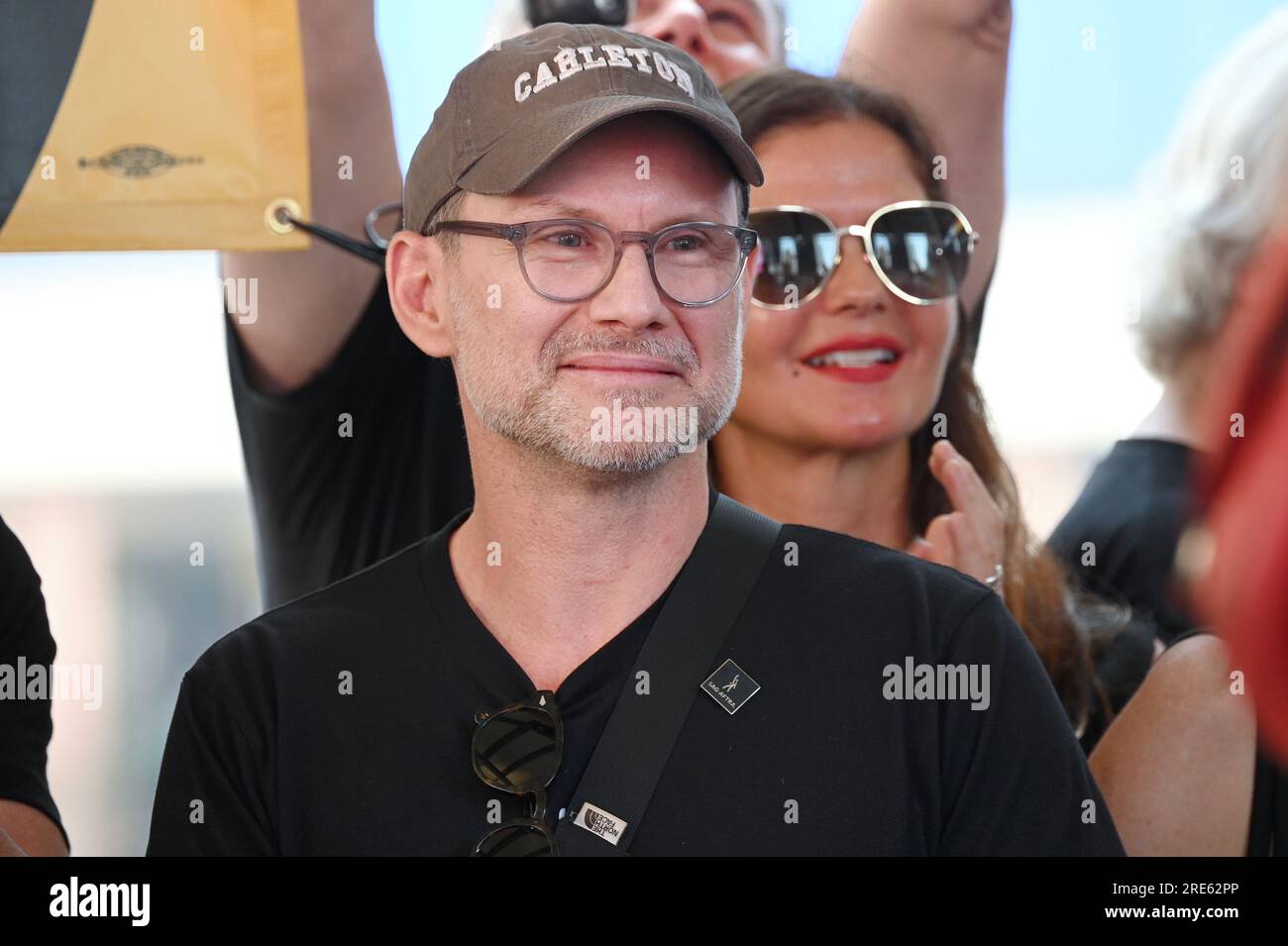 New York Usa 25th July 2023 Christian Slater C And Jill Hennessy