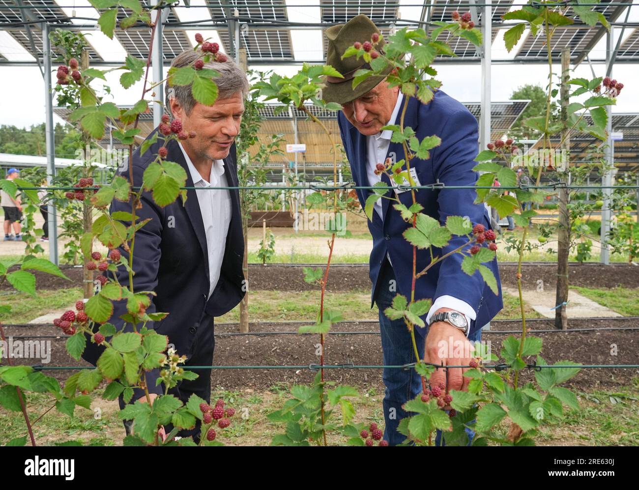 Rathenow, Germany. 25th July, 2023. Robert Habeck (Bündnis 90/Die ...