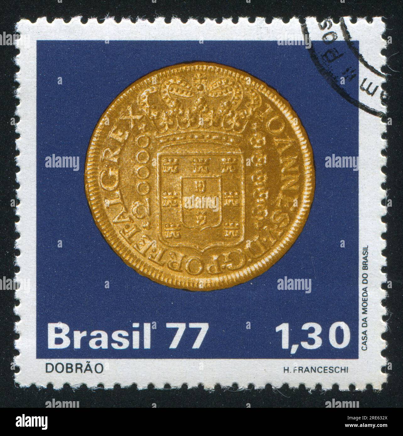 BRAZIL - CIRCA 1977: stamp printed by Brazil, shows Brazilian Colonial ...