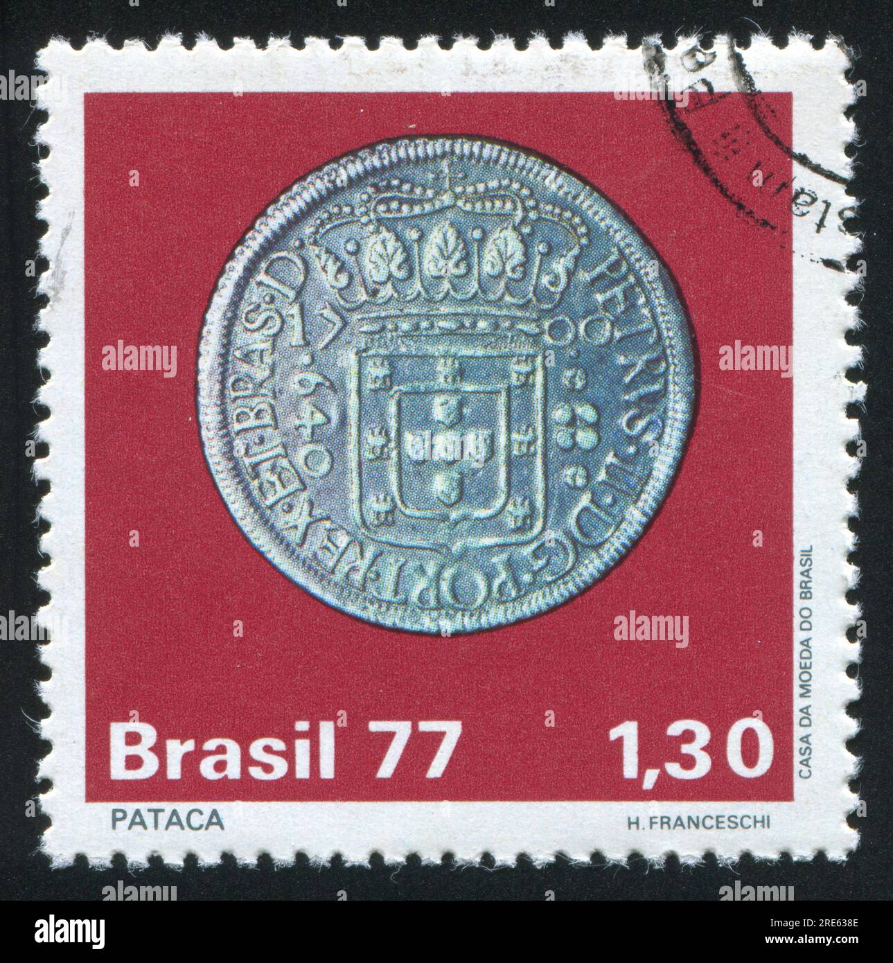 BRAZIL - CIRCA 1977: stamp printed by Brazil, shows Brazilian Colonial ...