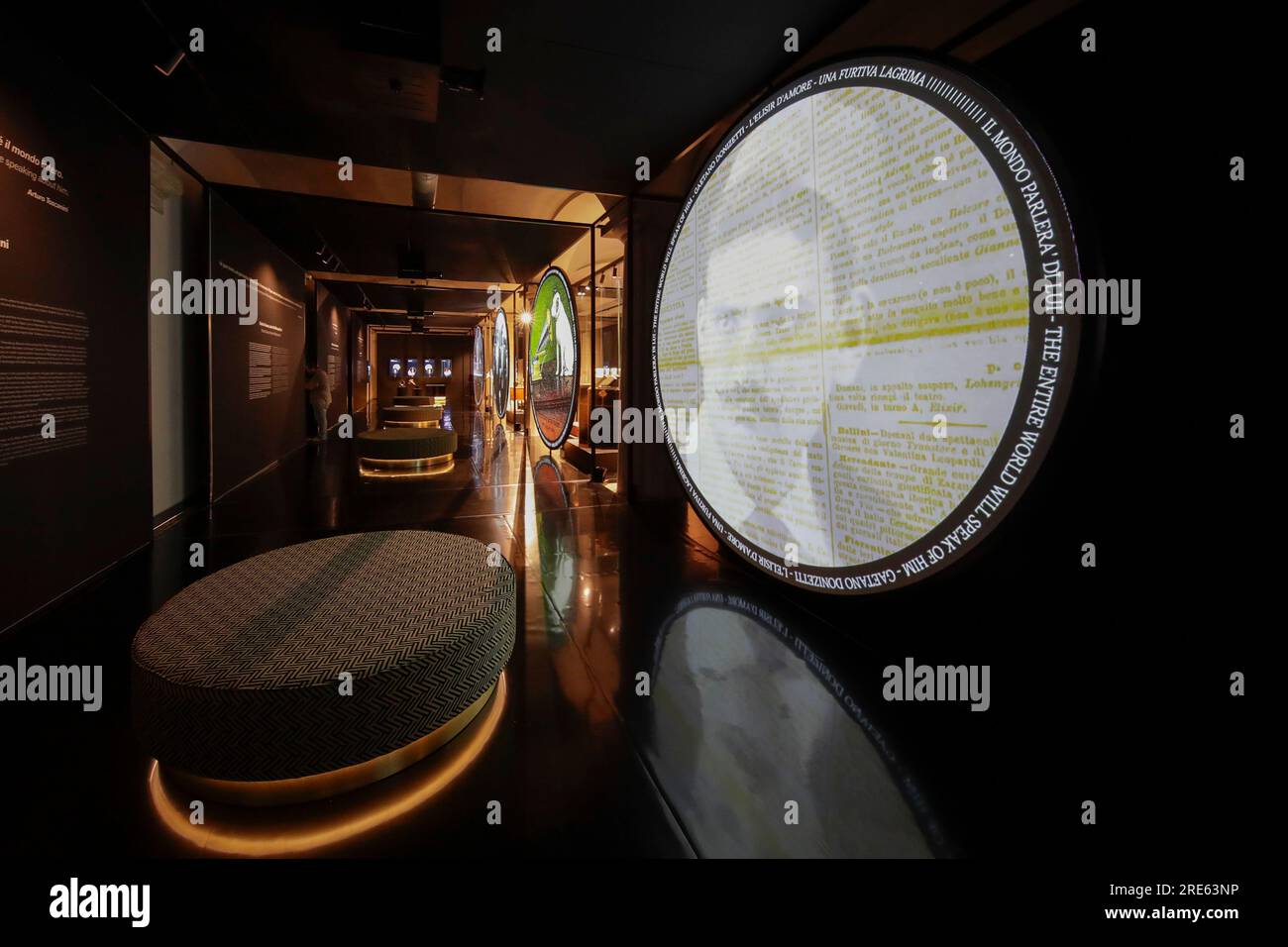 Naples, Italy. 19th July, 2023. An hall of the interactive museum ...