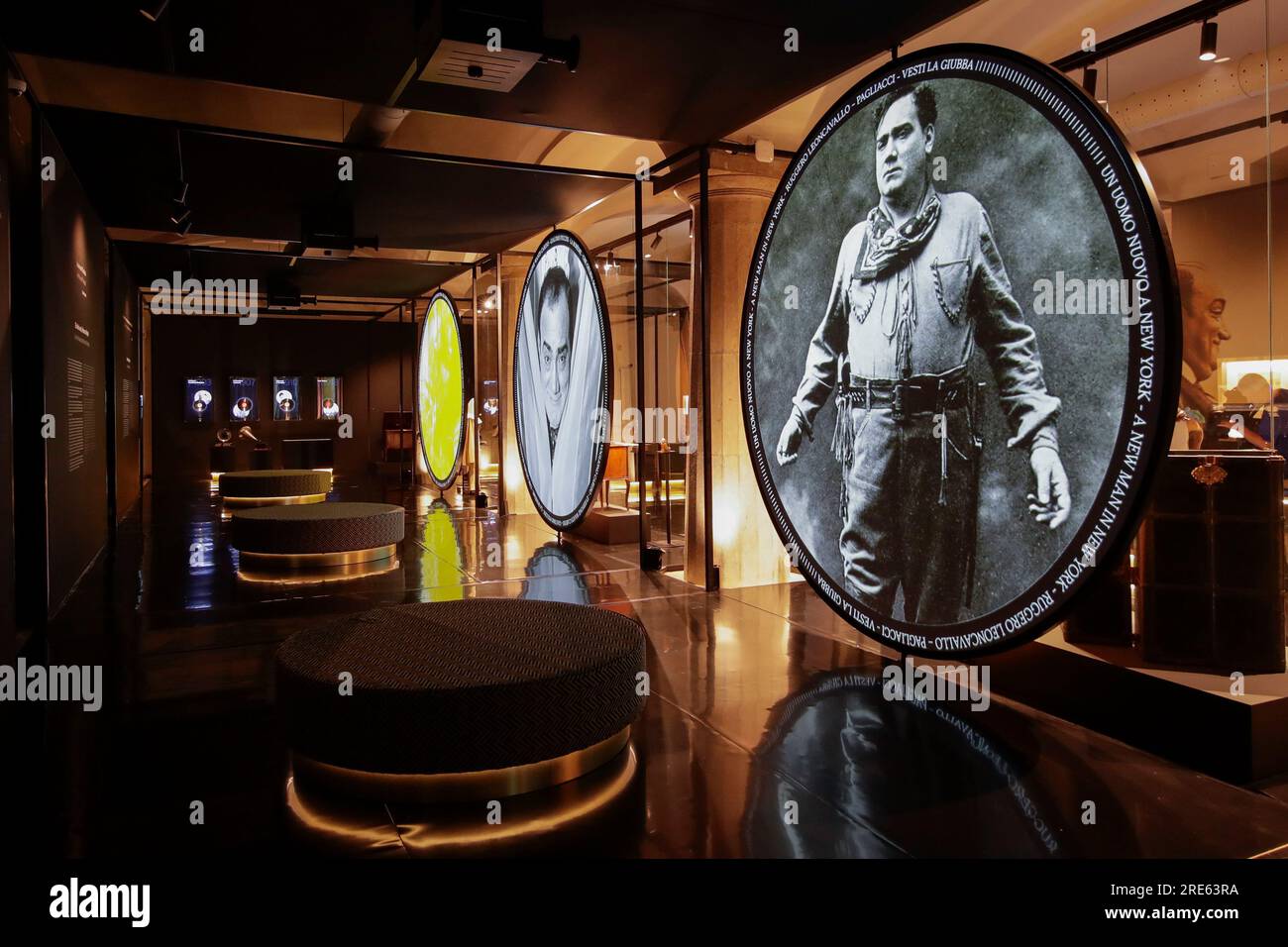 Naples, Italy. 19th July, 2023. An hall in the interactive museum ...