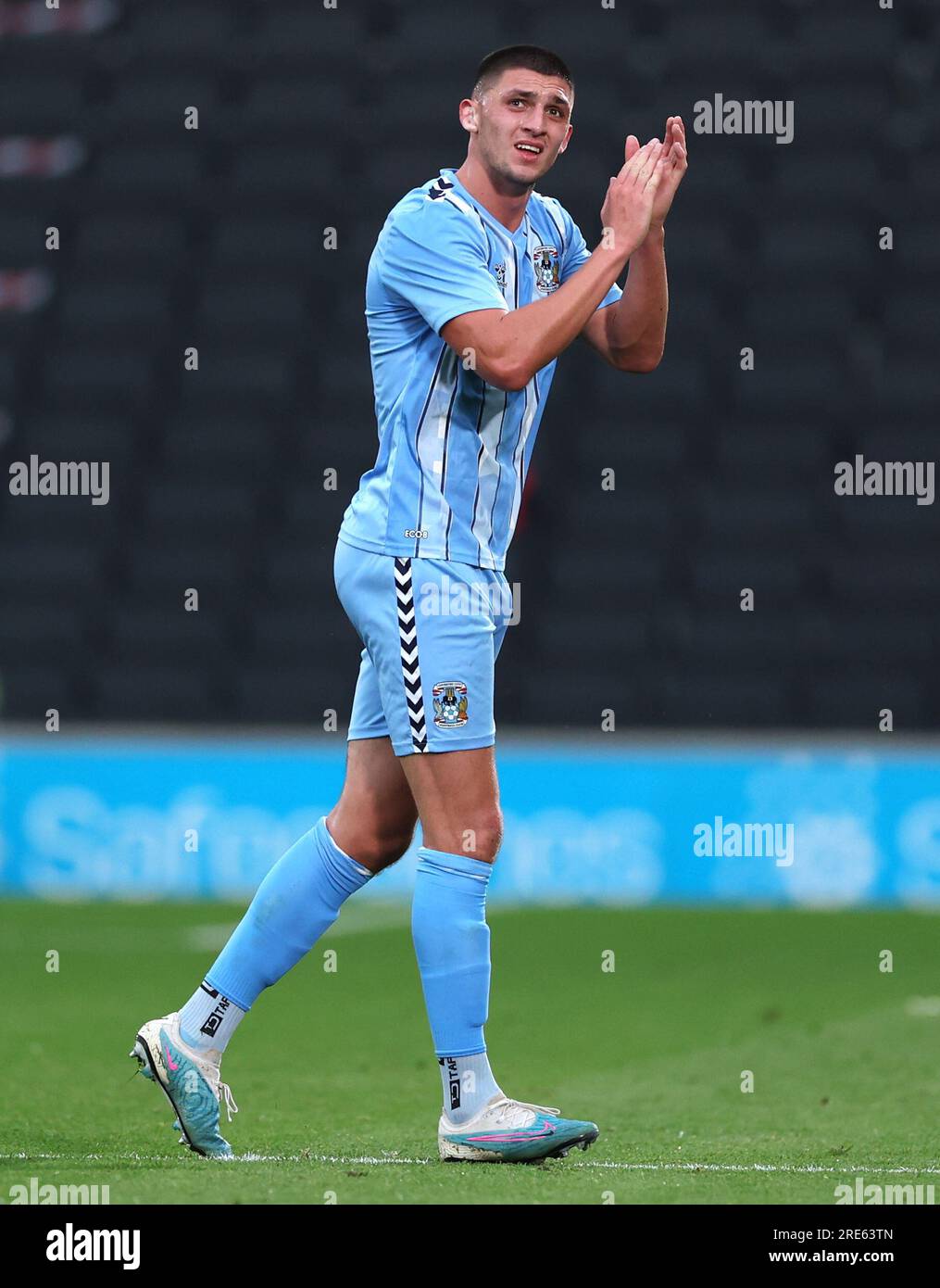 Coventry City's Bobby Thomas during the pre-season friendly match at Stadium MK, Milton Keynes ...