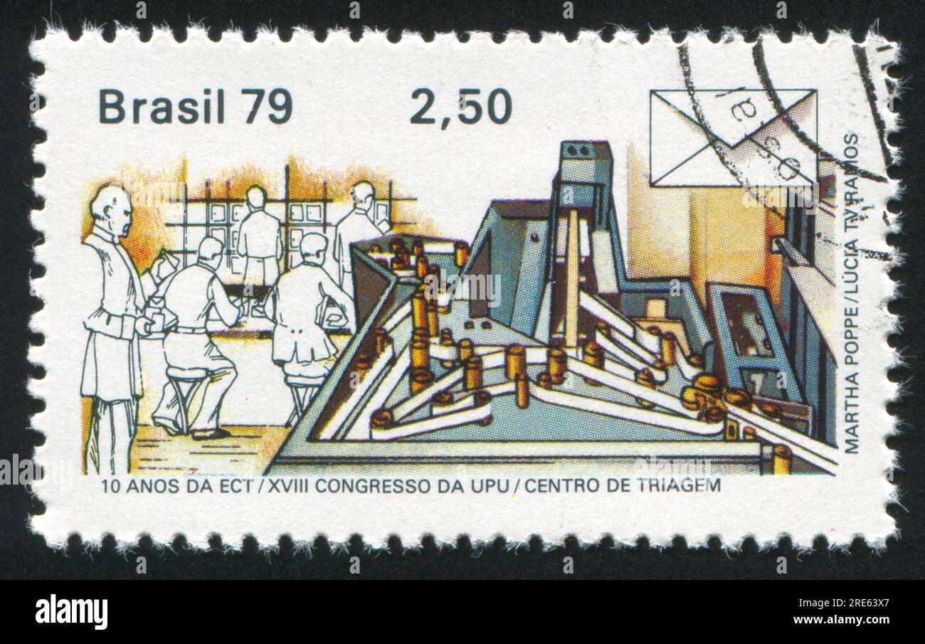 BRAZIL - CIRCA 1979: stamp printed by Brazil, shows Manual and ...