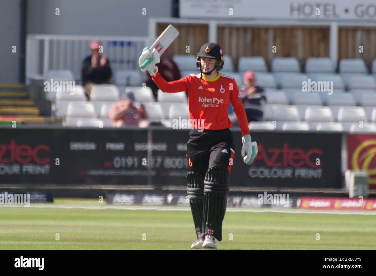 Chester le Street, 2 June 2023. Sarah Bryce batting for The Blaze ...