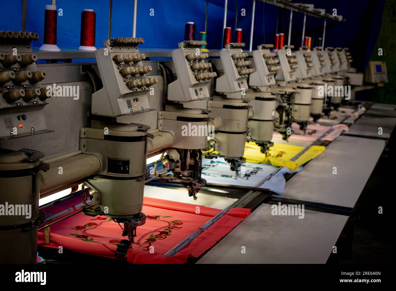 Automatic embroidery machines hi-res stock photography and images - Alamy