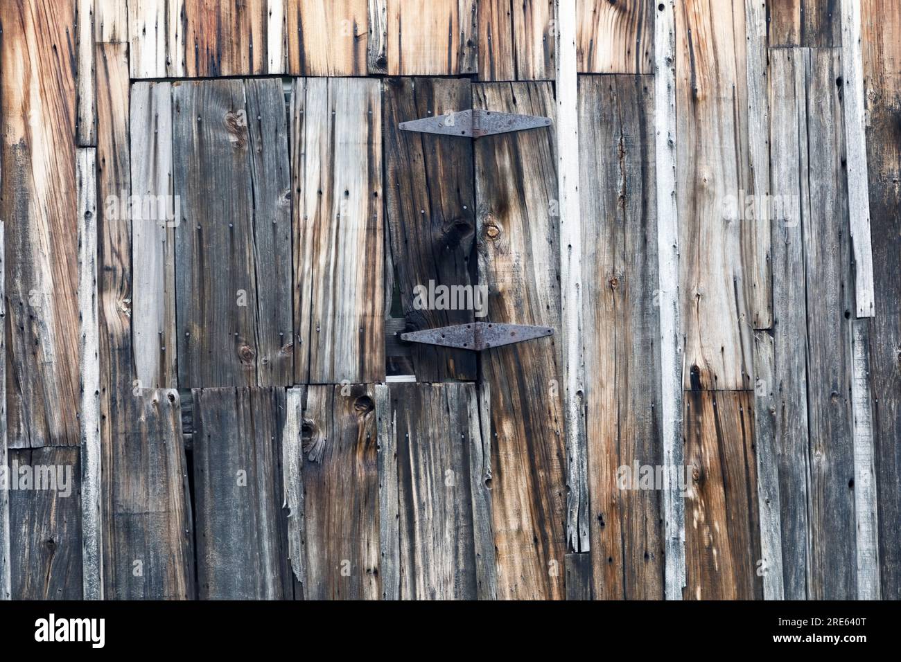Weathered wood on the side of the Farley Blacksmith Shop, East Jersey ...