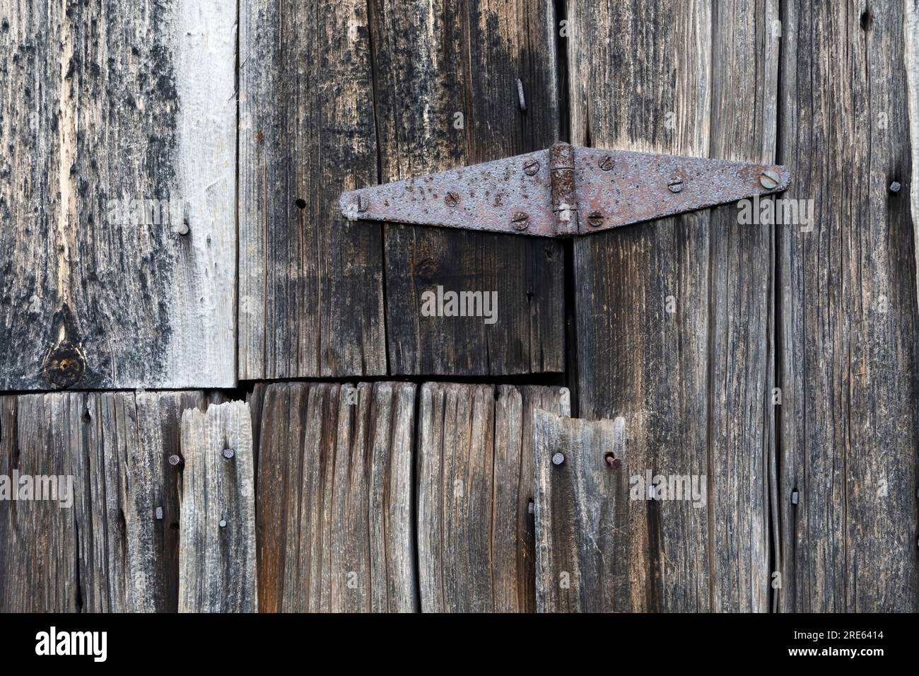 Weathered wood on the side of the Farley Blacksmith Shop, East Jersey ...
