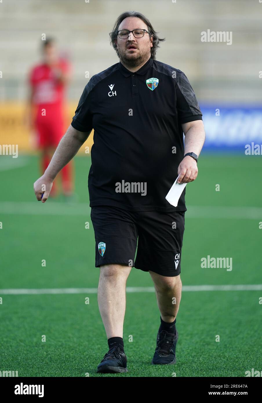 The New Saints manager Craig Harrison ahead of the UEFA Europa ...