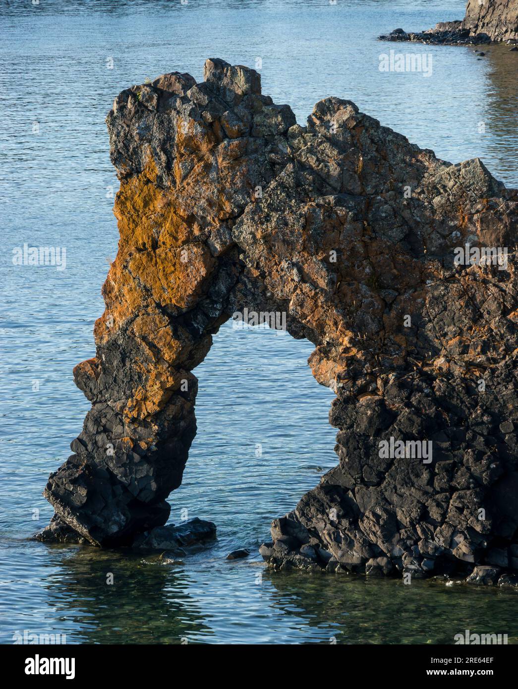 The Sea Lion, a natural arch on the shore of Lake Superior at Sleeping ...