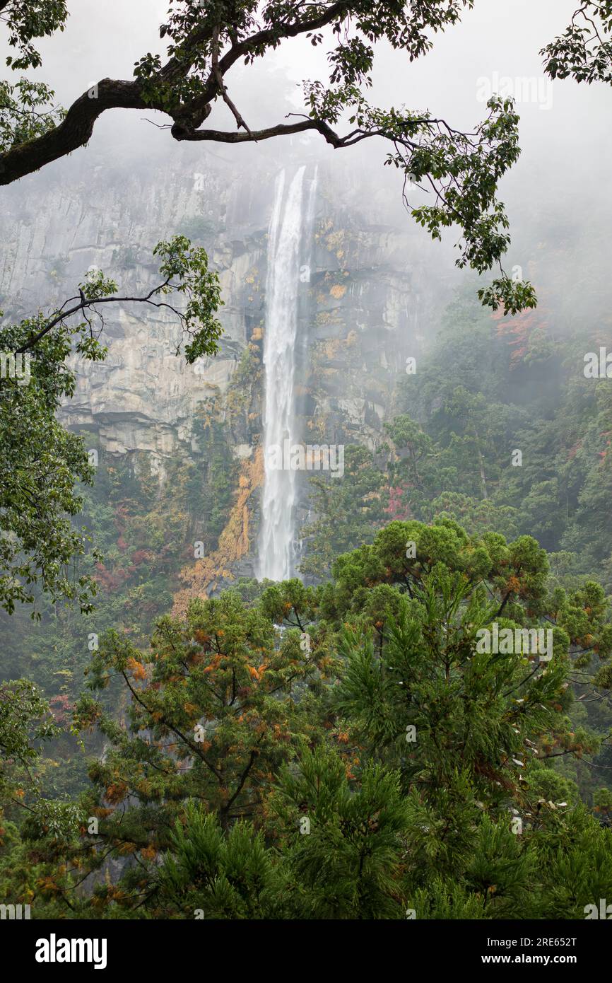 Nachi Falls, a 133-meter waterfall and UNESCO World Heritage Site in ...