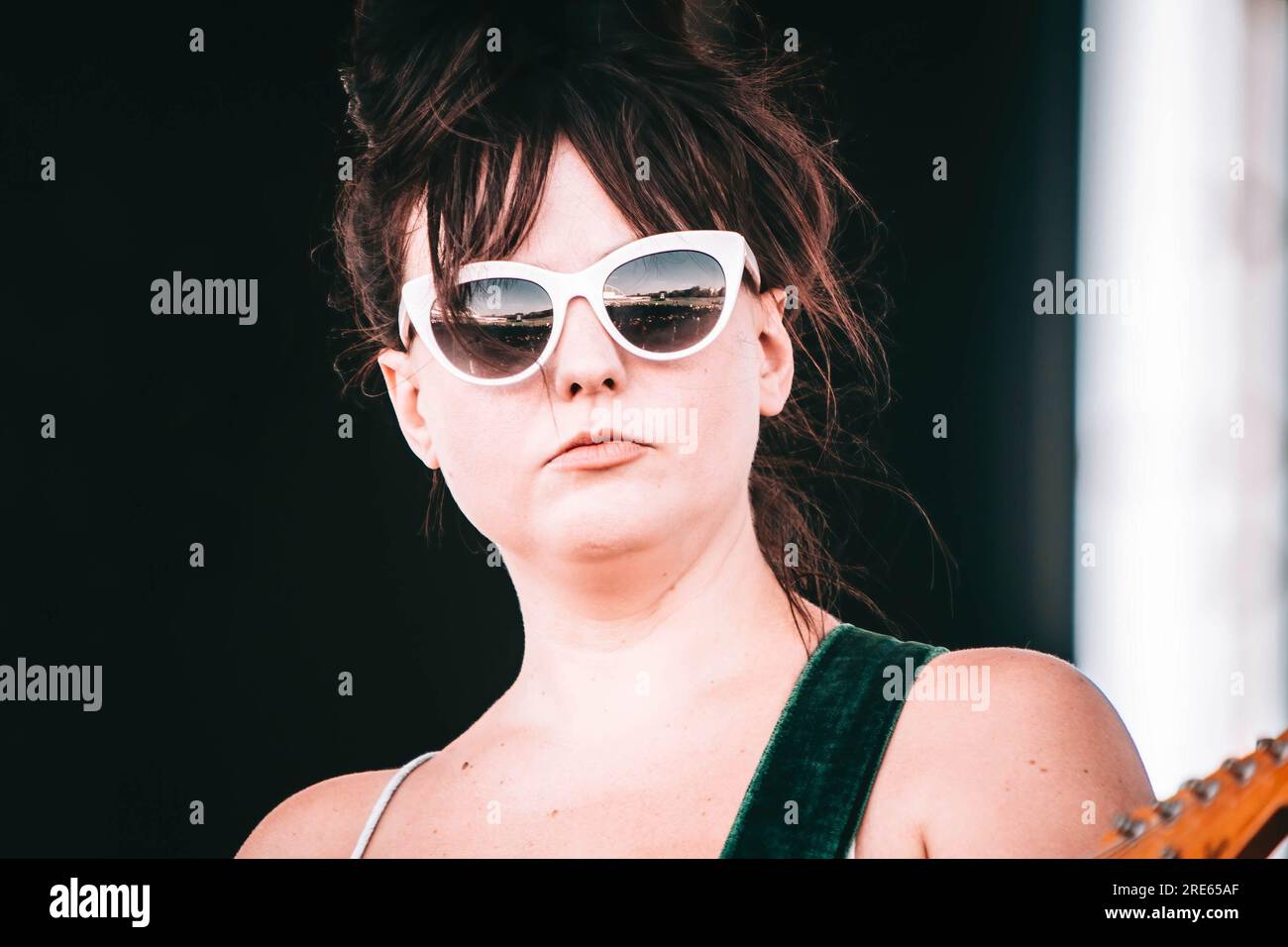Angel Olsen performs on stage at Mad Cool festival in Madrid Stock ...