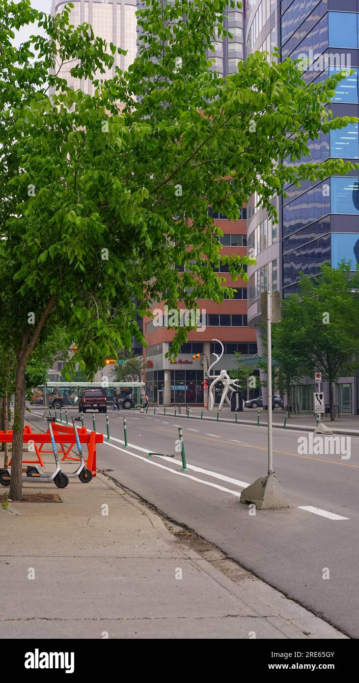 Wildfire smoke in Calgary Stock Photo - Alamy