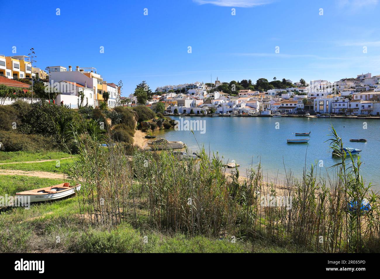 Ferragudo, Portugal- October 20, 2022: Views of Ferragudo town with its ...