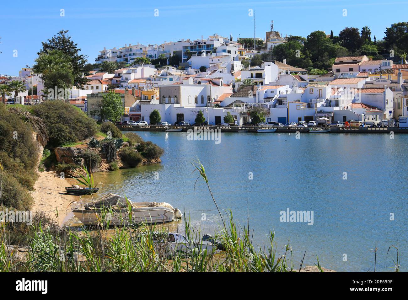 Ferragudo, Portugal- October 20, 2022: Views of Ferragudo town with its ...