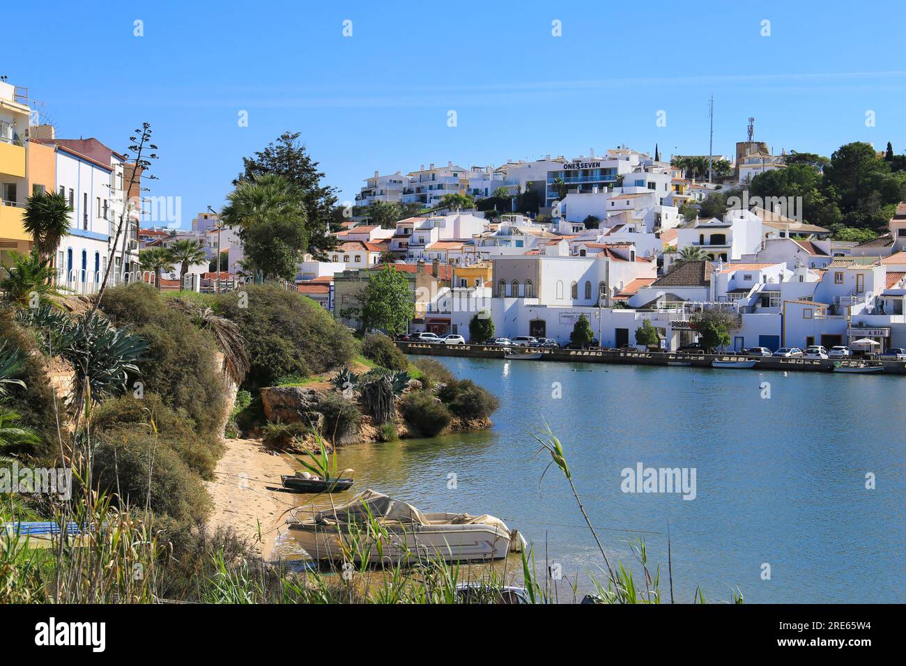 Ferragudo, Portugal- October 20, 2022: Views of Ferragudo town with its ...