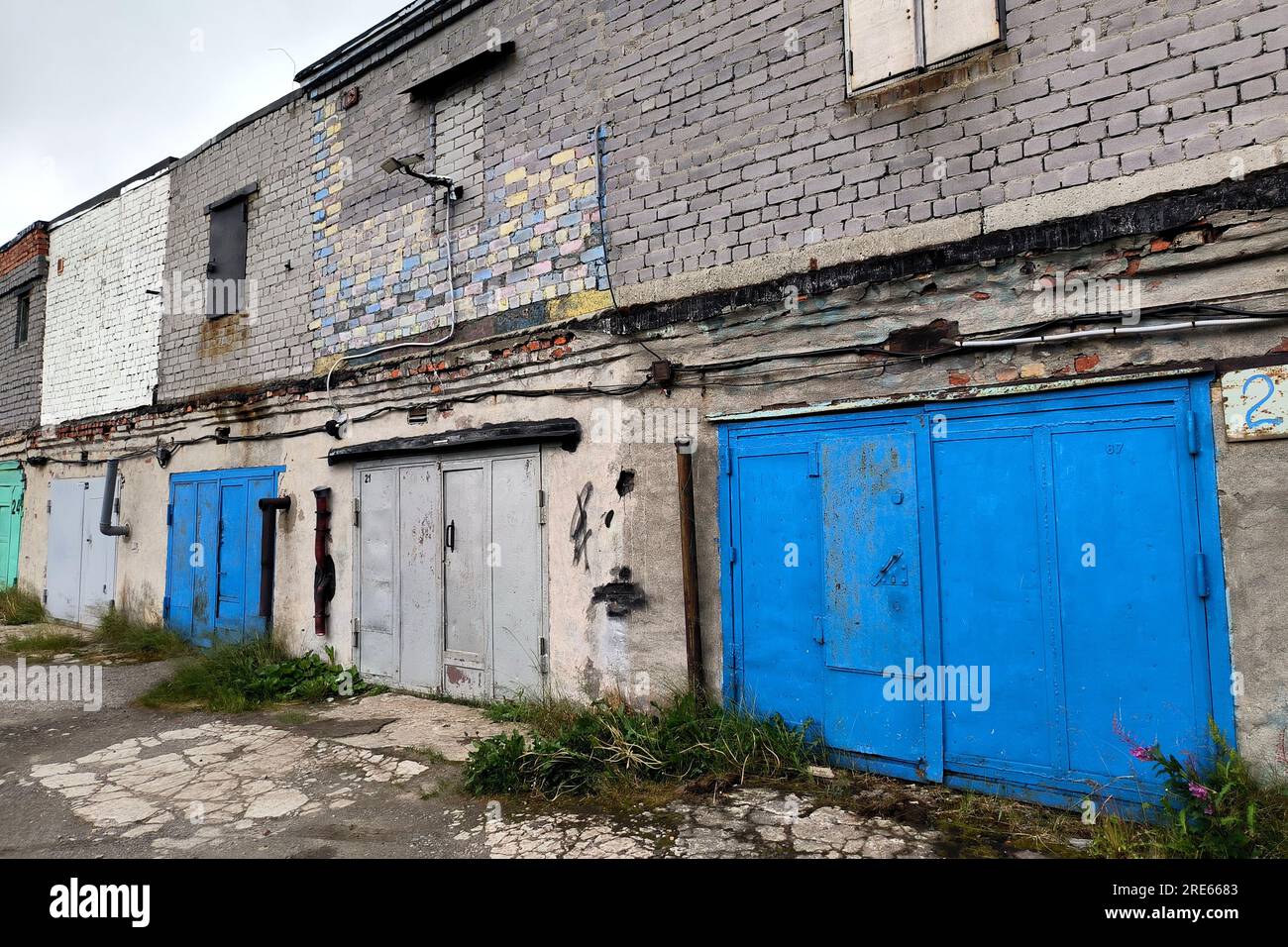 Russian Federation. Khibiny Mountain region. The city of Kirovsk Stock ...