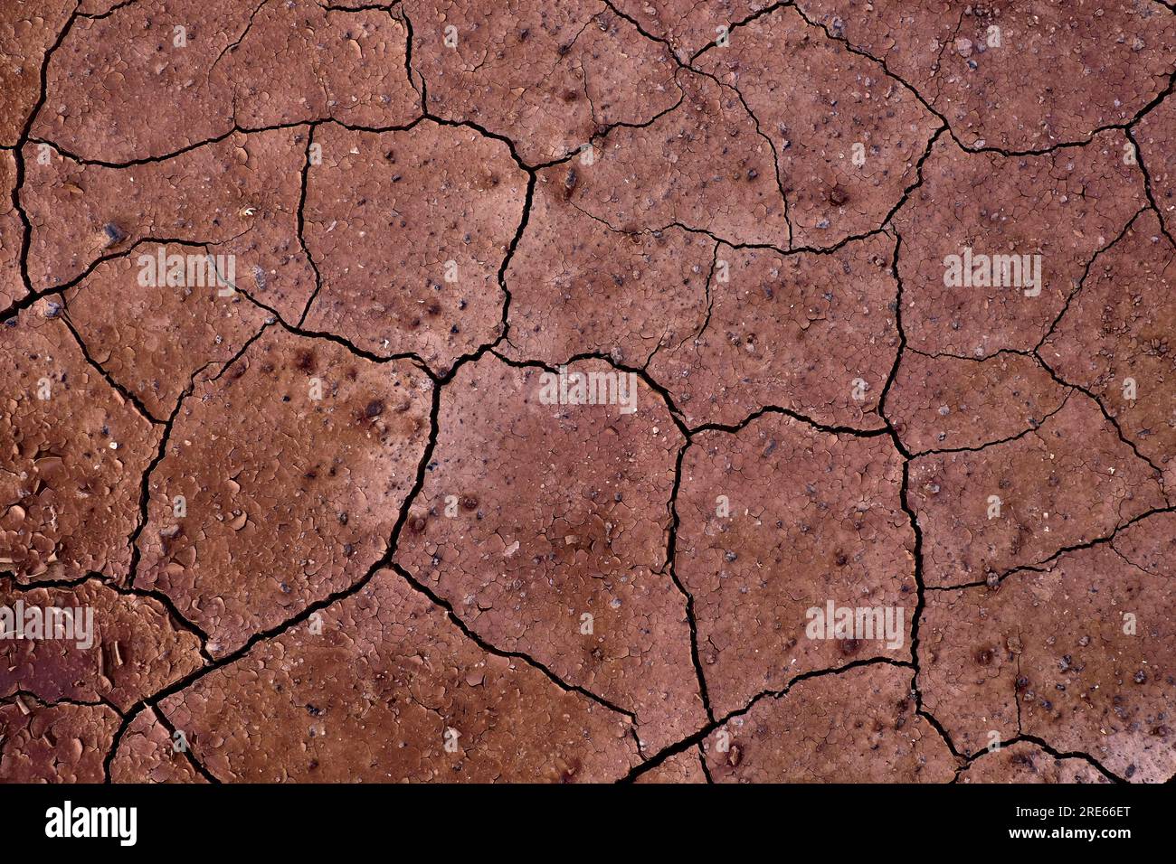 Cracked dry red soil, challenges climate change and climate crisis ...
