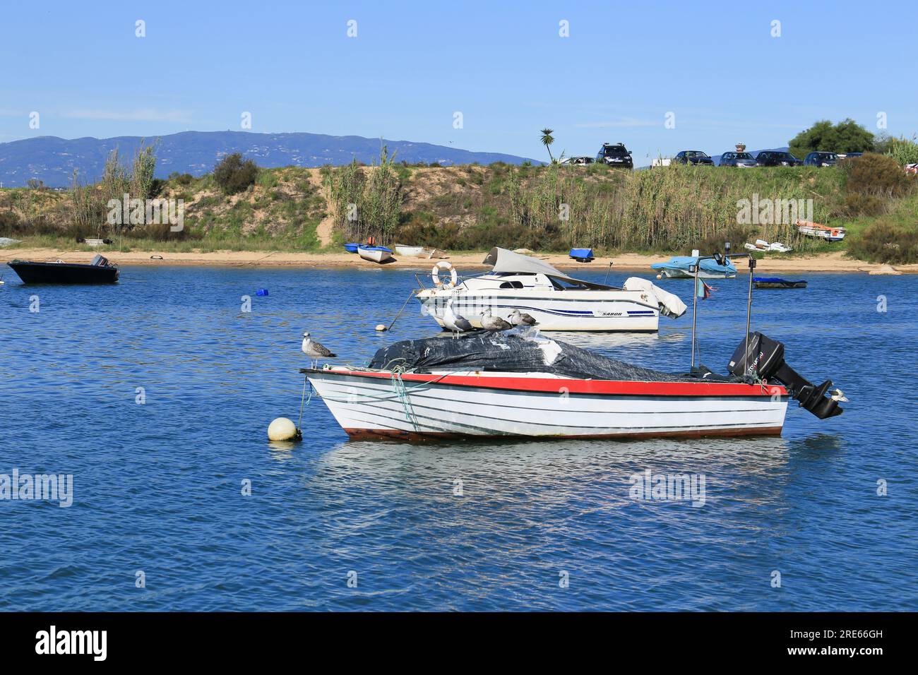 Ferragudo, Portugal- October 20, 2022: Views of Ferragudo town with its ...
