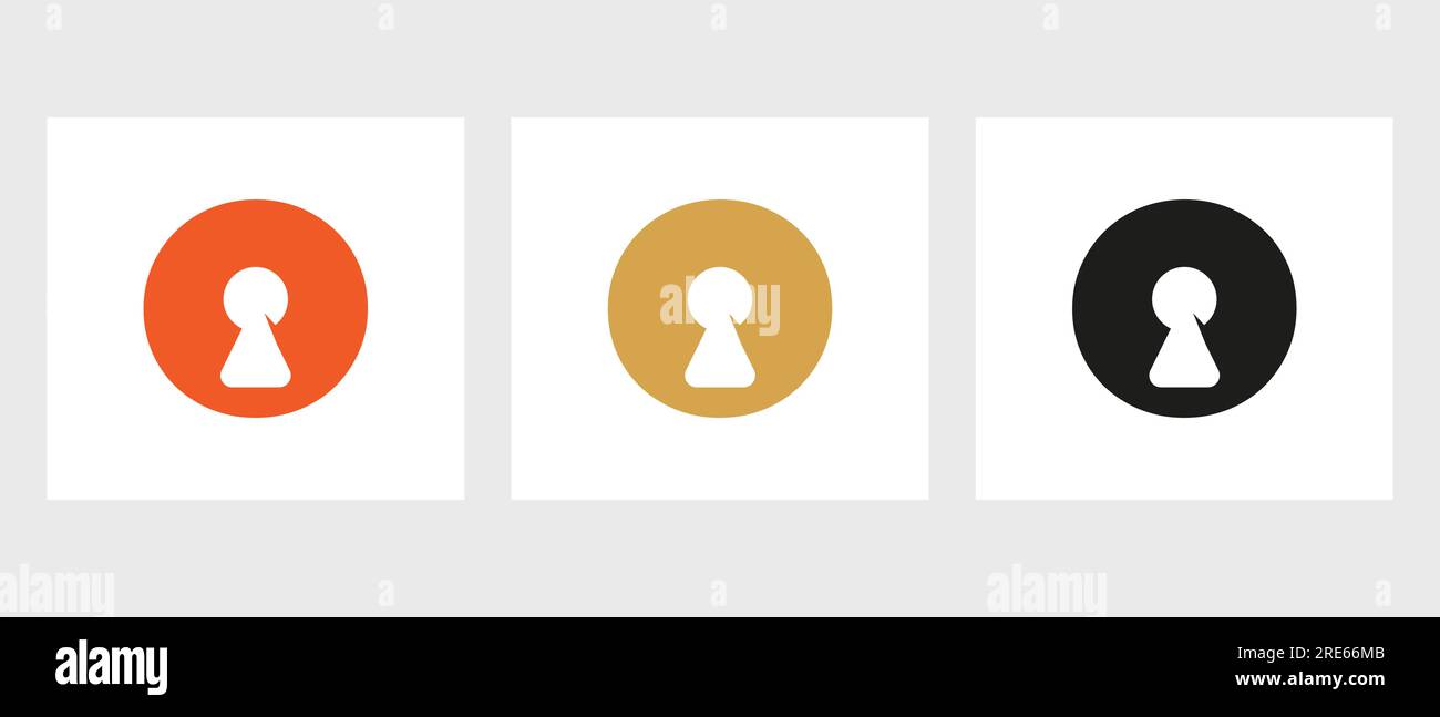 Letter O Key Hold Logo Design. Locked Icon, Security, Protection, Safe ...