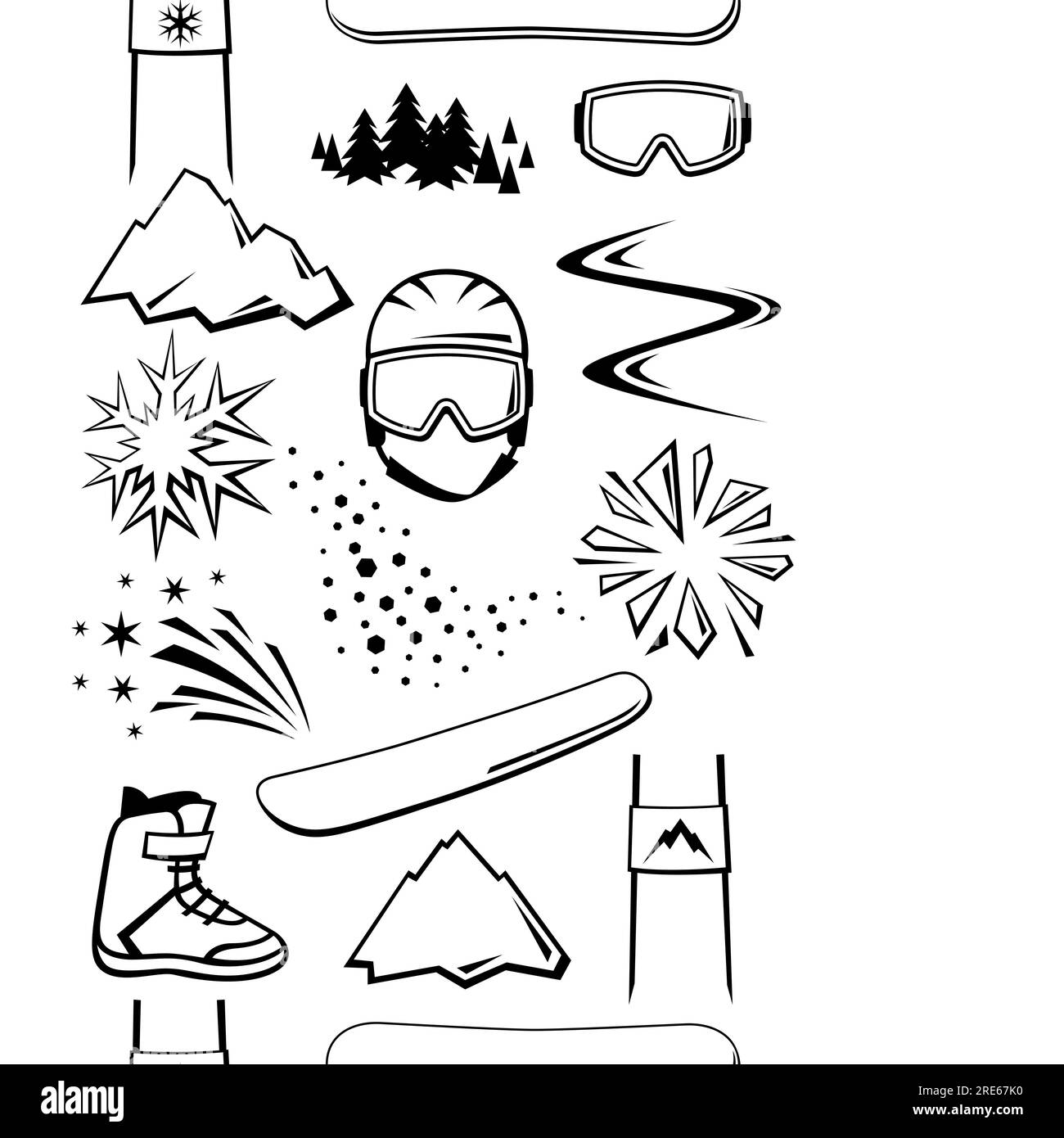 The ski and snowboard show Stock Vector Images - Alamy