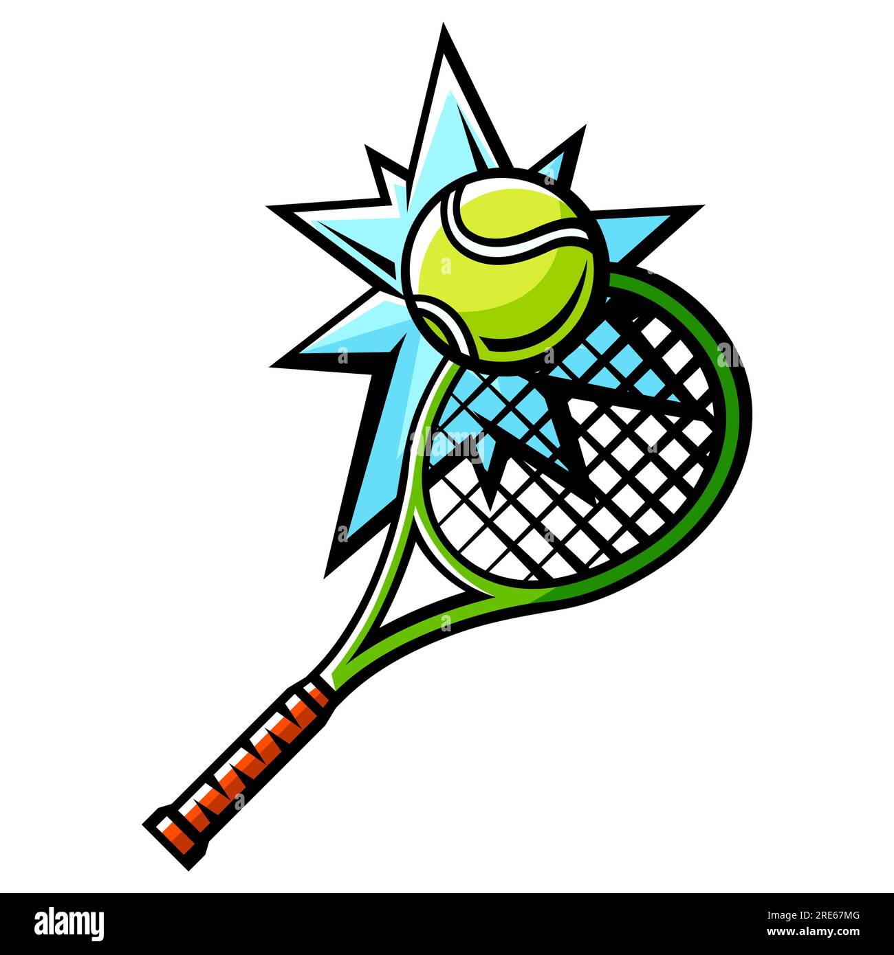 Hand and racquet Stock Vector Images - Alamy